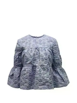 Co Tiered Puff-sleeve Blouse