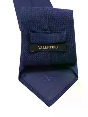 MARIO VALENTINO VINTAGE Logo Textured Tie