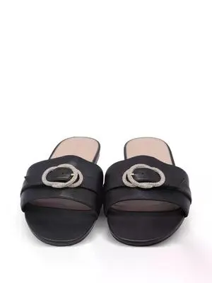 STUART WEITZMAN Crystal-embellished Leather Sandals