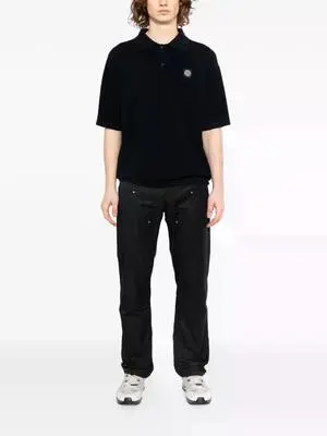 Stone Island Buttoned Cotton Polo Shirt