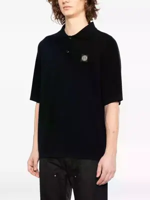 Stone Island Buttoned Cotton Polo Shirt