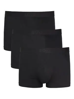BOSS Logo-waistband Briefs - Black
