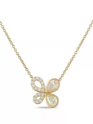 LB EXCLUSIVE Butterfly-motif Diamond Necklace - Gold
