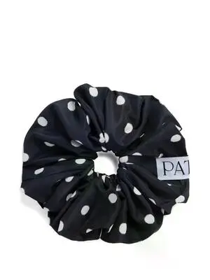 Patou Polka-dot Volume Scrunchie - Black