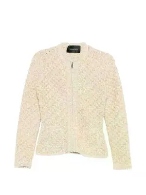 Fabiana Filippi Fitted Zip-up Jacket - Neutrals