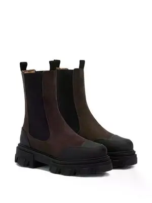 GANNI Lug-sole Toe-cap Boots