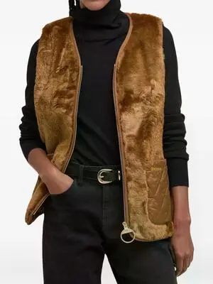 Barbour Faux Fur Quilted Gilet