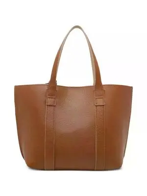Hogan Leather Tote Bag - Brown