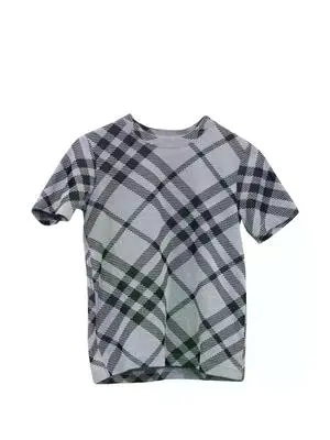 Burberry Checked Crew-neck T-shirt