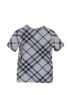 Burberry Checked Crew-neck T-shirt