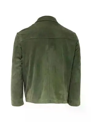 Loro Piana Zipped Lambskin Leather Jacket
