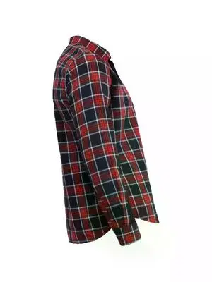 Givenchy Cross-inset Plaid Shirt