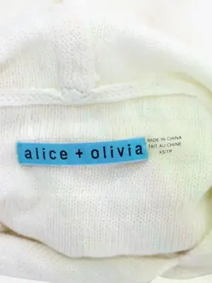 Alice + Olivia Knitted Ribbed Hoodie