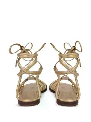 GIANVITO ROSSI Lace-up Flat Sandals