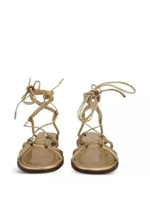 GIANVITO ROSSI Lace-up Flat Sandals