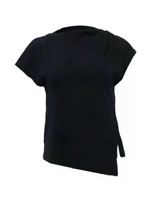 ISABEL MARANT VINTAGE Sebani Asymmetrical T-shirt - Black