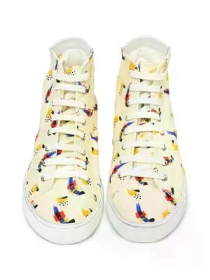 Saint Laurent Mid-top Printed Sneakers