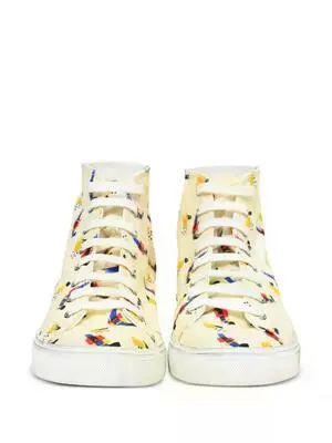 Saint Laurent Mid-top Printed Sneakers