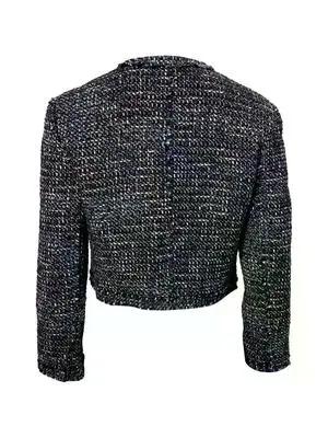 Theory Tweed Collarless Jacket