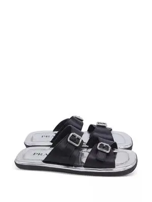 Prada Buckled Flat Sandals