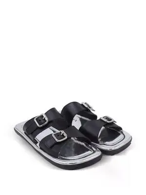 Prada Buckled Flat Sandals
