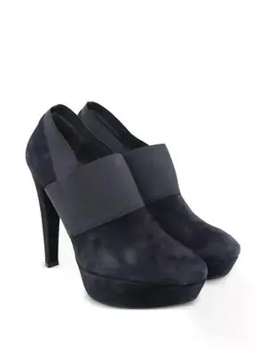 STUART WEITZMAN Elastic Strap Platform Ankle Boots