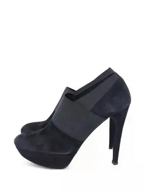 STUART WEITZMAN Elastic Strap Platform Ankle Boots
