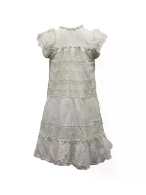 Ulla Johnson Eyelet Ruffle Mini Dress