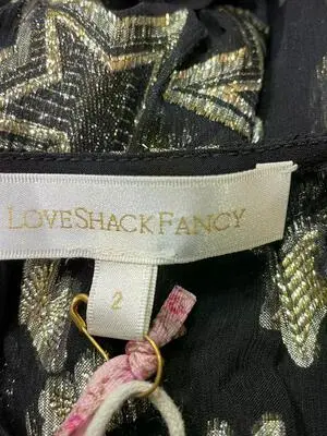LoveShackFancy Star-embroidered Mini Dress
