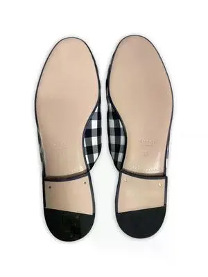 Gucci Princetown Checked Mules