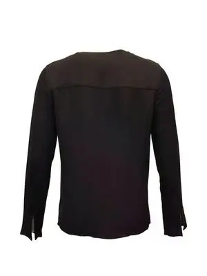 Theory Silk Long-sleeve Blouse