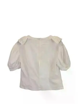 Comme Des Garçons Ruffle-trim Short-sleeve Blouse