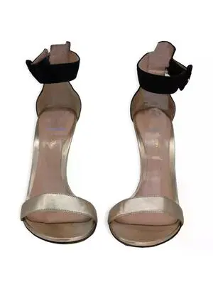 GIANVITO ROSSI Portofino Buckled Sandals - Gold