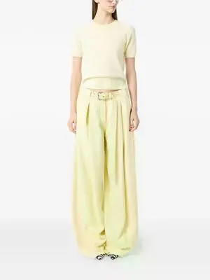 Blumarine Belted Wide-leg Trousers