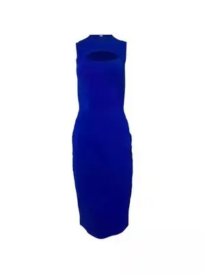 Blue Cut Out Midi Dresses