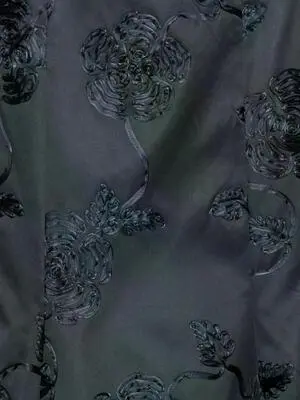 ROTATE BY BIRGER CHRISTENSEN 3d Flower Midi Dress
