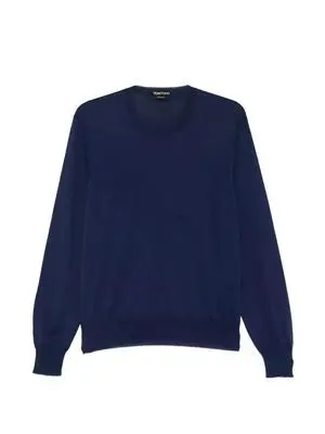 TOM FORD Long-sleeve Crew-neck Sweater - Blue