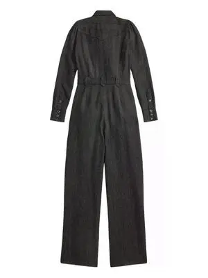 Ralph Lauren Belted Pinstripe Jumpsuit