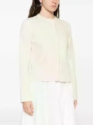 Fabiana Filippi Textured-trim Cardigan - Neutrals
