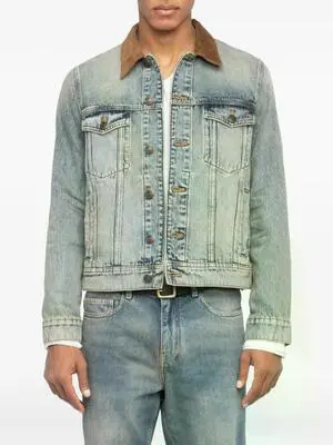 Zadig&Voltaire Denim Jacket With Corduroy Collar