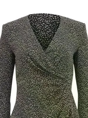 Saint Laurent Polka-dot Long-sleeve Dress