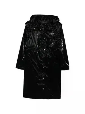 Karl Lagerfeld Transformable Drawstring Parka Coat