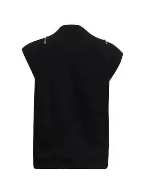 Saint Laurent Sleeveless Crew-neck Top