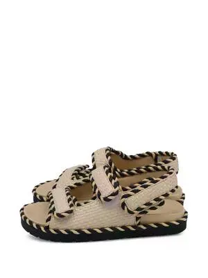 Bottega Veneta Raffia Slingback Sandals