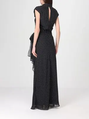 ROTATE BY BIRGER CHRISTENSEN Polka Dot Maxi Dress - Black