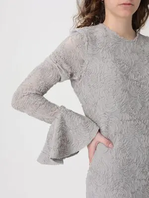 ROTATE BY BIRGER CHRISTENSEN Textured Mini Dress - Grey