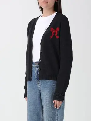 GANNI Cardigan With Bow Detail