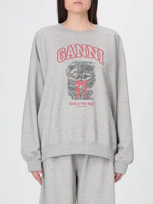 Ganni Cuffed Sweatshirts Hoodies For Women