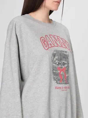 GANNI Graphic Sweatshirt - Grey