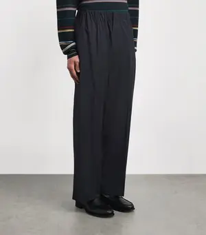 Sandro Wide-leg Trousers - Blue